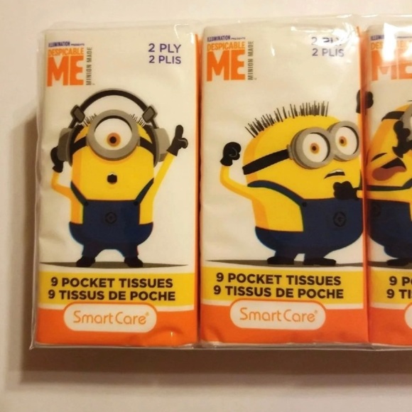 Universal | Makeup | Despicable Me Minions 6 Pack Pocket Tissues | Poshmark
